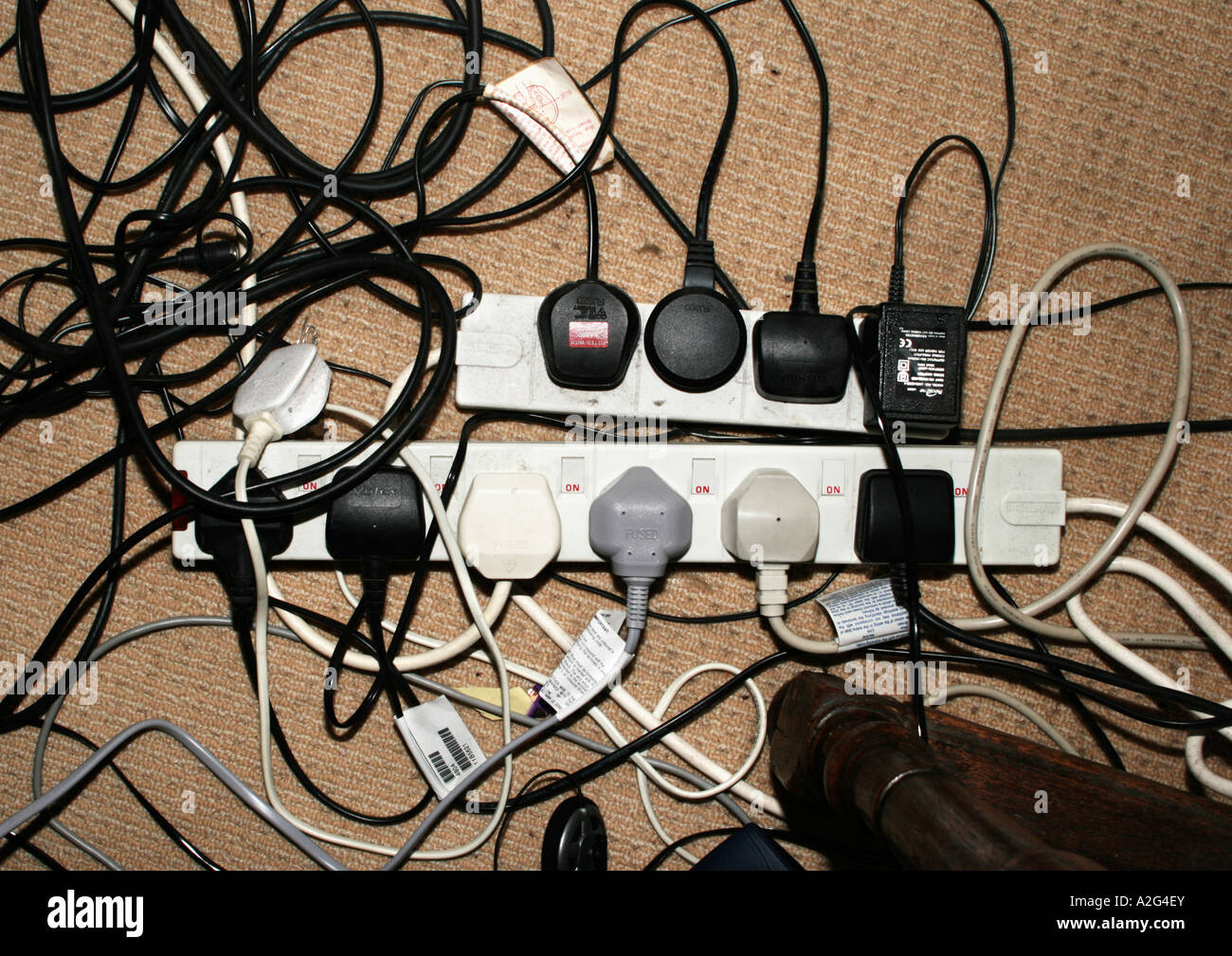 plugs in adaptor Stock Photo - Alamy