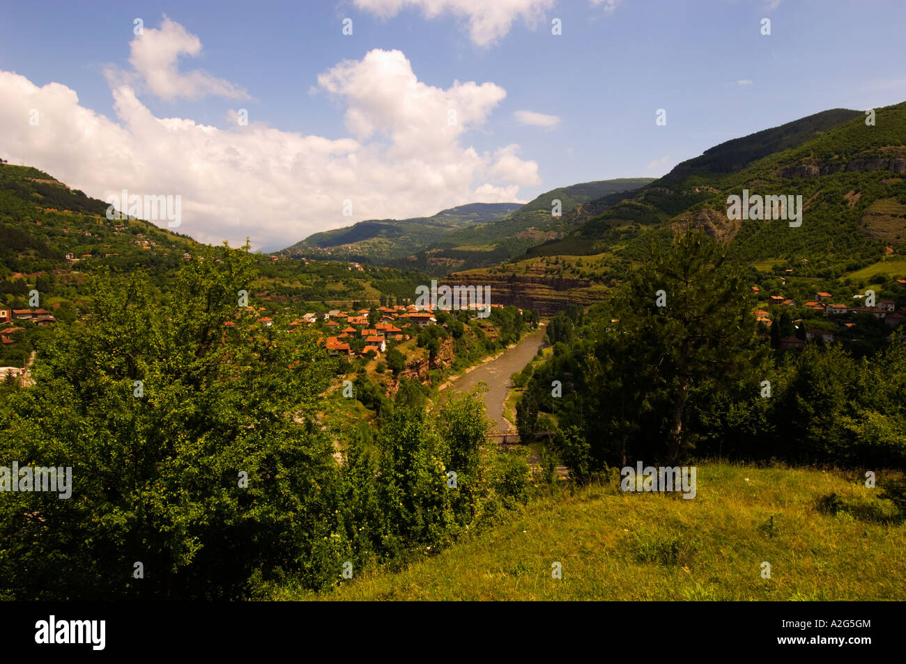 Typical Balkan rural landscape Bulgaria Stock Photo - Alamy