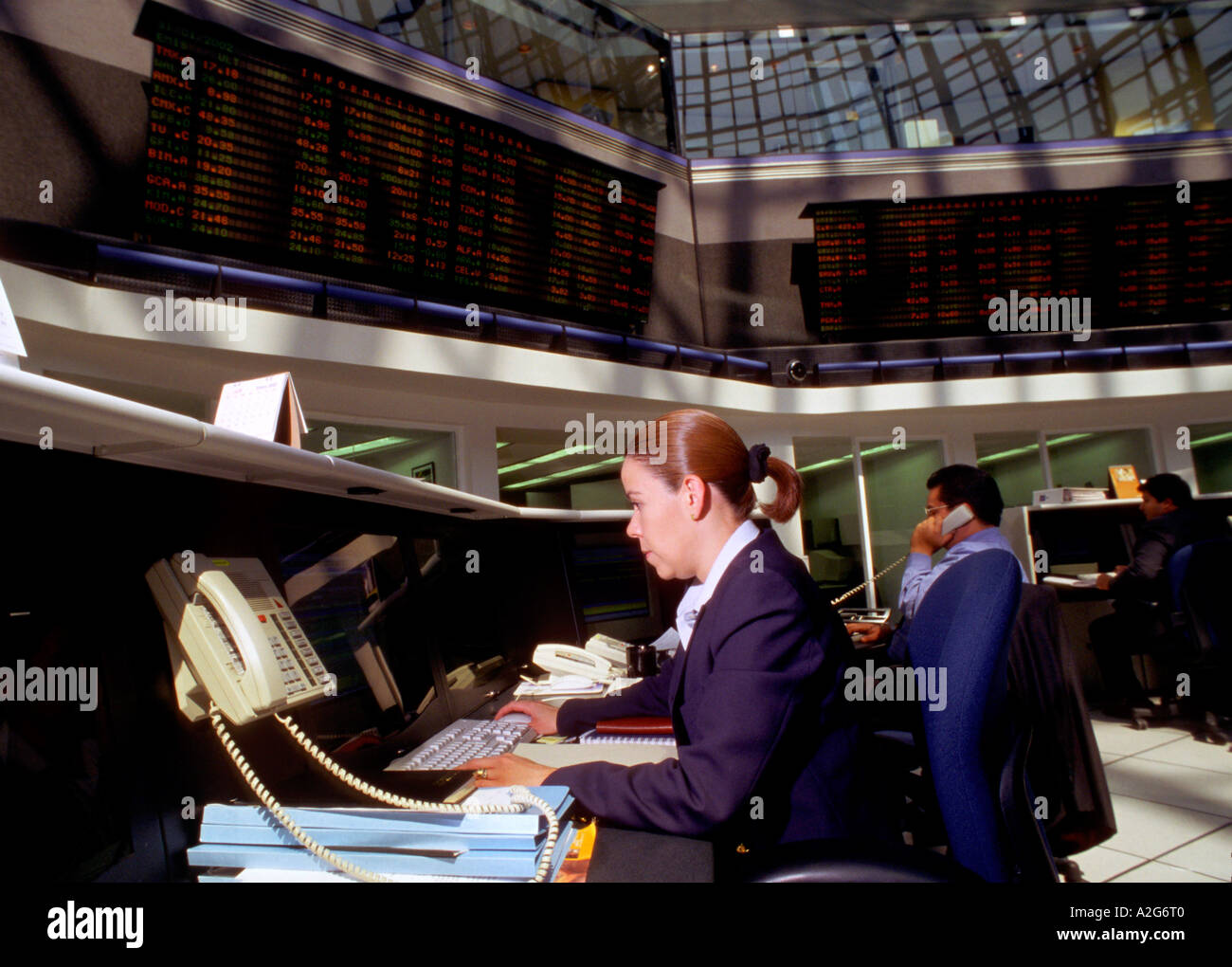 Mexico, Bolsa Mexicana de Valores, Mexican Stock Exchange, monitor ...