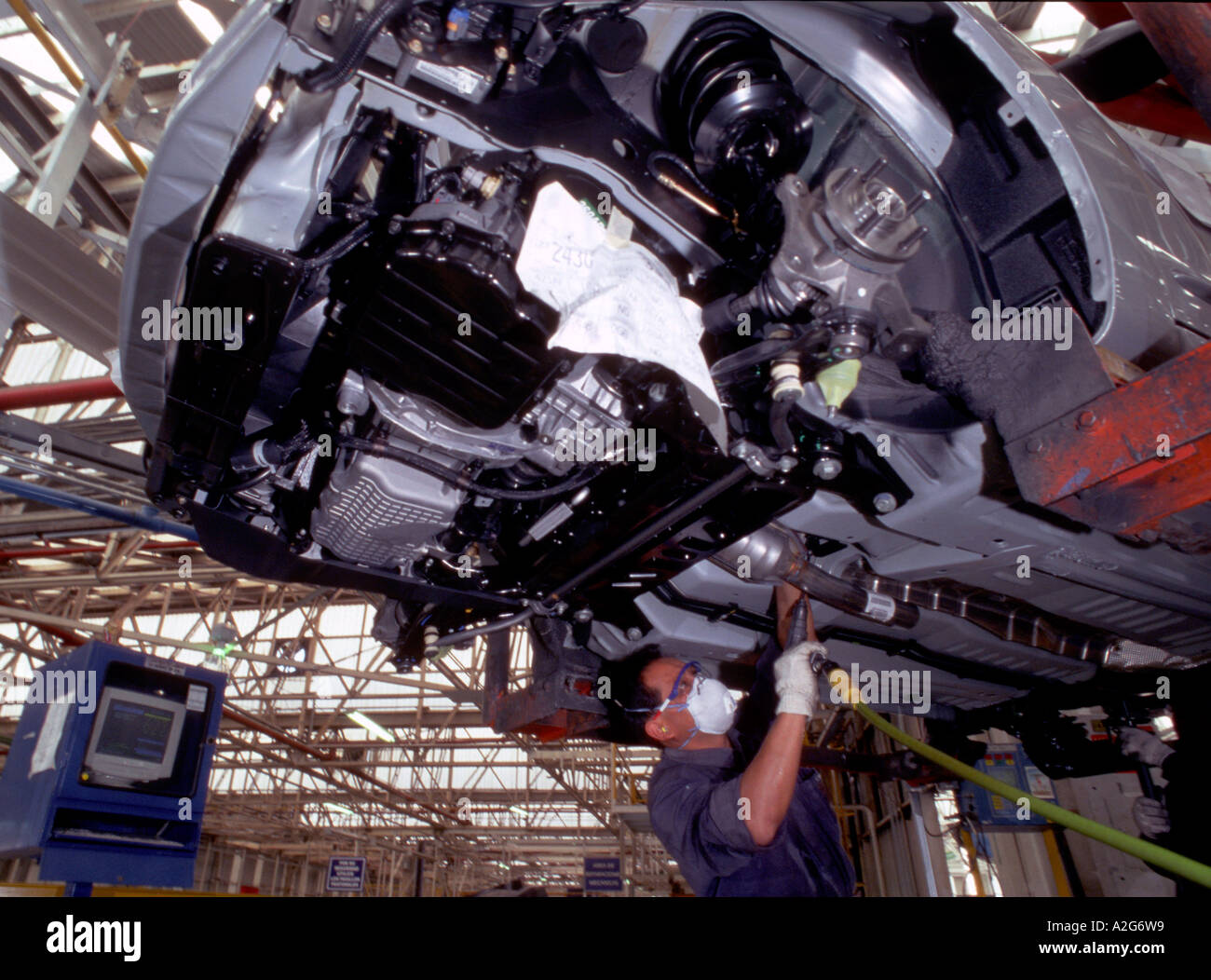 Mexico, Toluca, North America. Assembly line for PT Cruiser at Daimler ...
