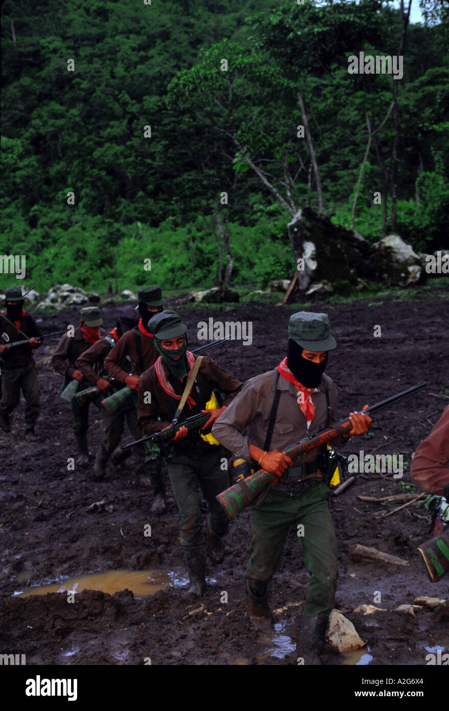 Mexico, Chiapas, AguasCalientes/Guadalupe Tepeyac. EZLN, Zapatista ...
