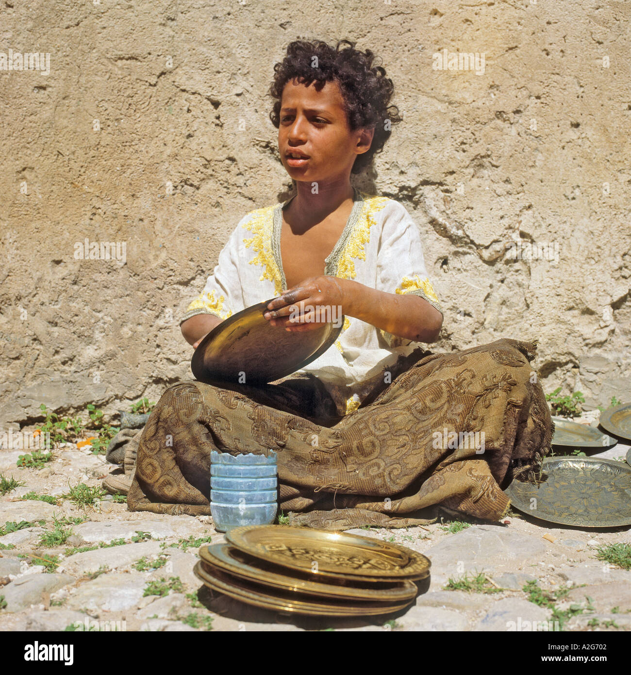 Morocco Child working Stock Photo - Alamy