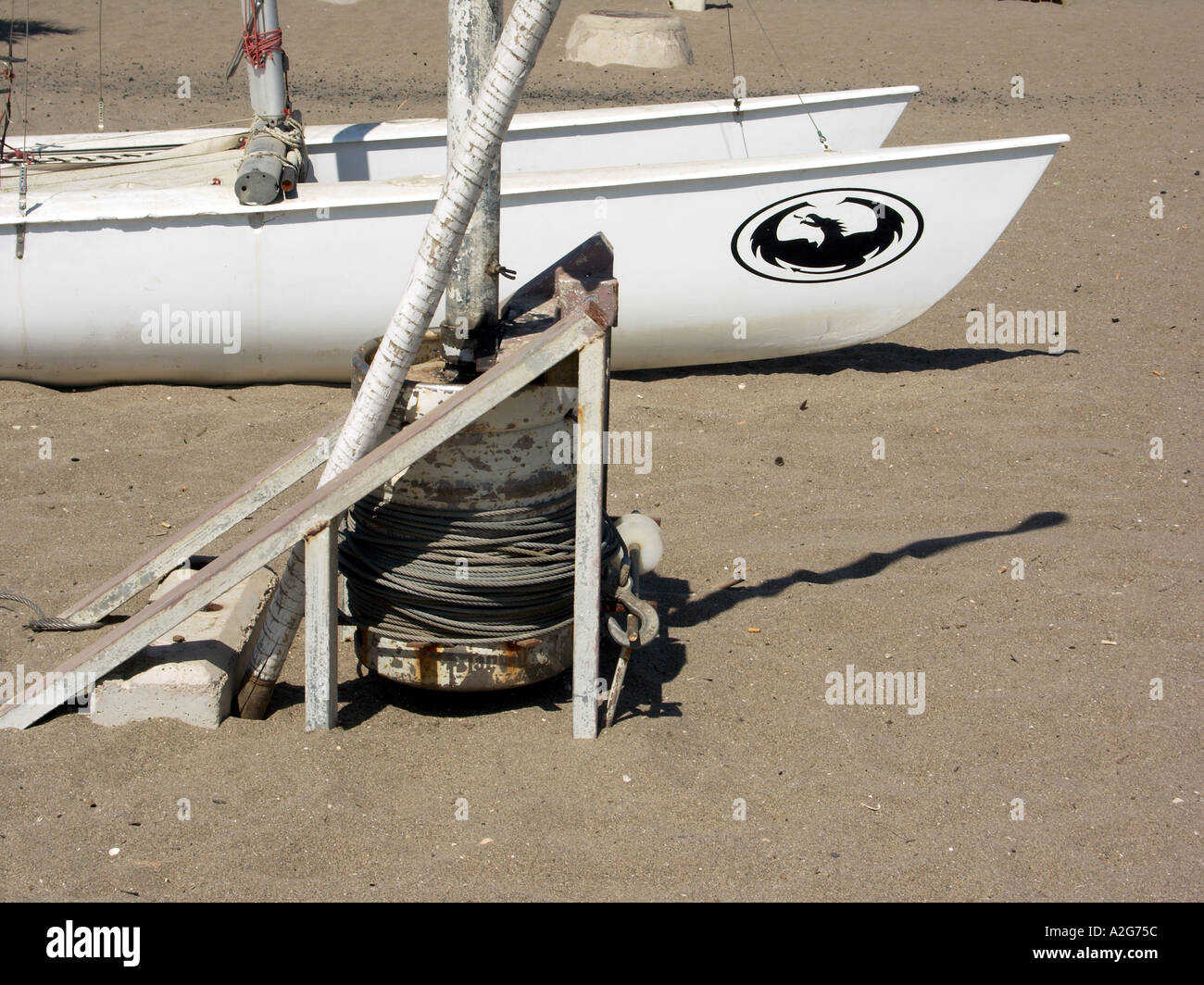 Winches on fishing boat hi-res stock photography and images - Alamy