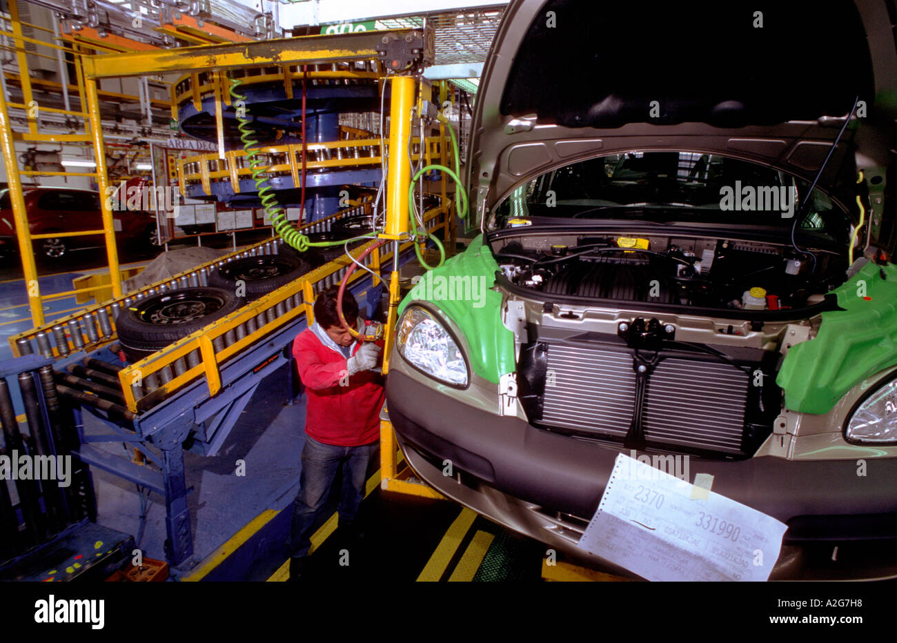 Mexico, Toluca, North America. Assembly line for PT Cruiser at Daimler ...