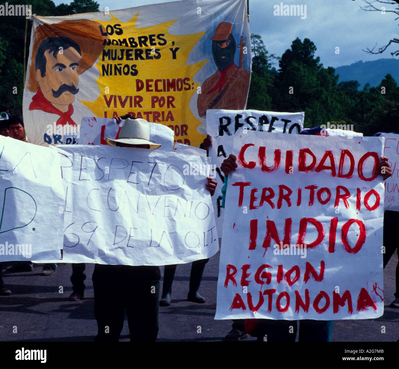 Mexico, Chiapas, Ocosingo-Altamira, North America. Pro-Zapatista ...