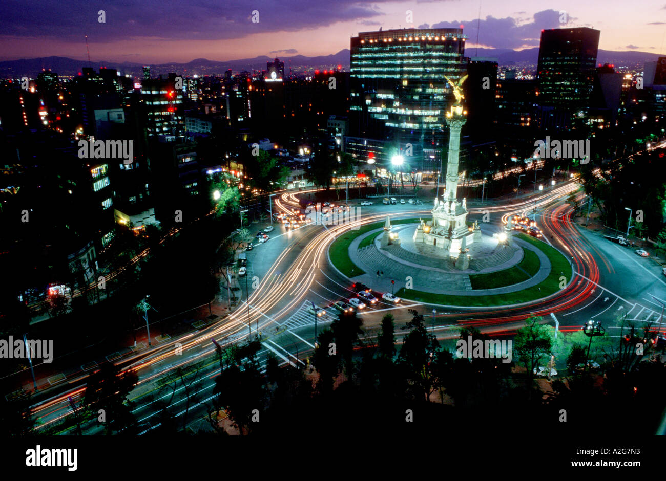 Mexico, Mexico City. The Angel of Independence, or Angel de ...