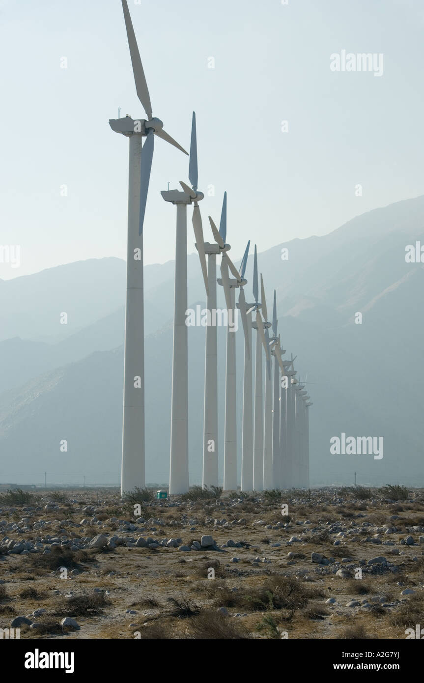 Wind generators in the california desert hi-res stock photography and ...