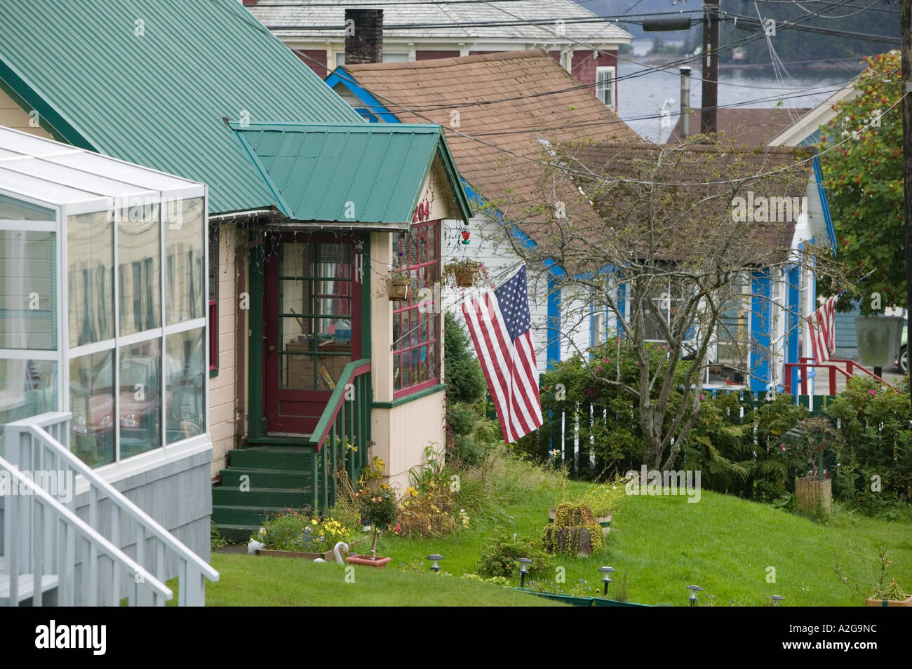 USA, ALASKA, Southeast Alaska, SITKA: Houses on Princess Way Stock ...