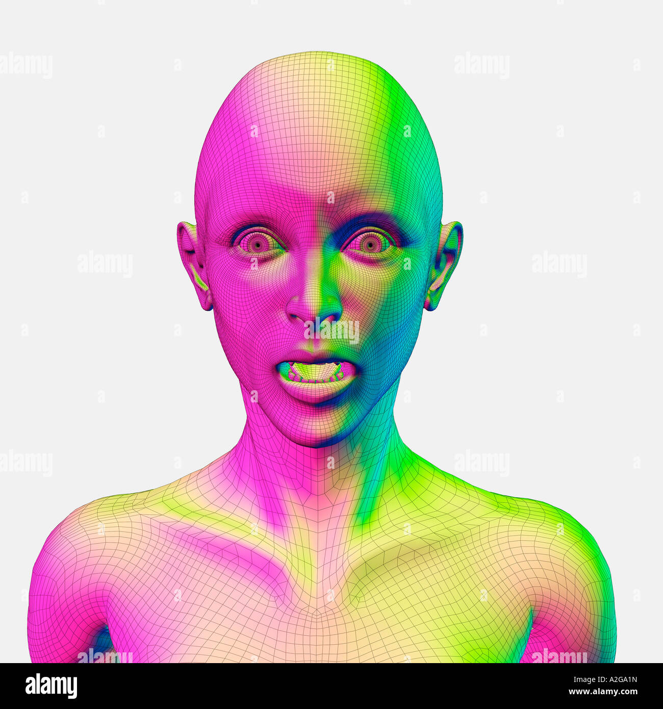 Look of Fear Stock Photo - Alamy