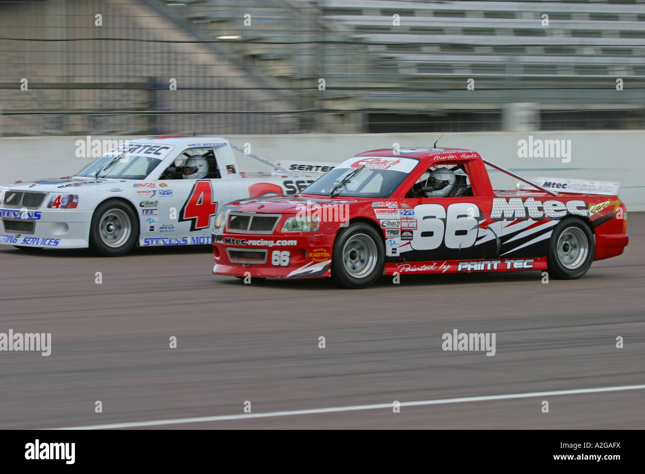 Racing pick up trucks Stock Photo - Alamy