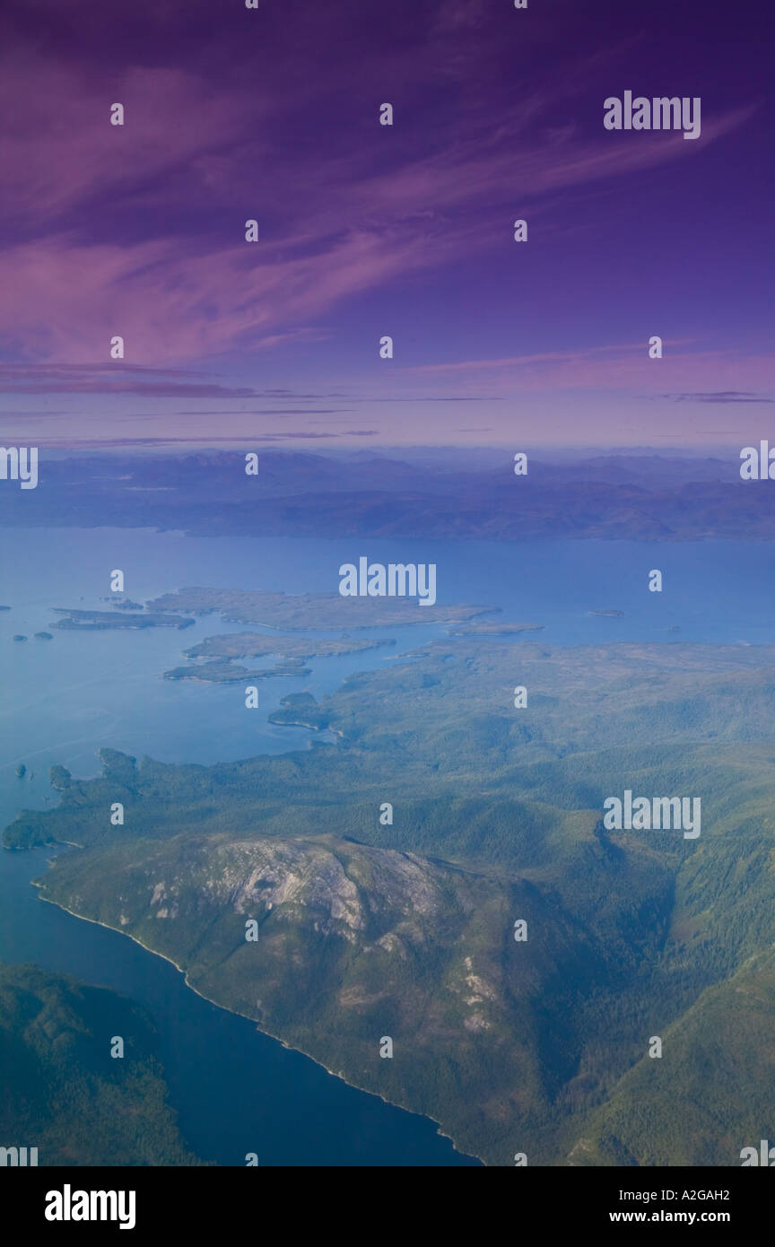 USA, ALASKA, Southeast Alaska, INSIDE PASSAGE: Aerial View of Inside ...