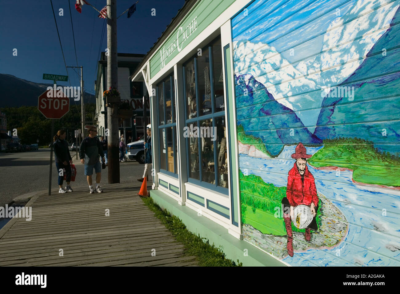 Gold prospector mural hi-res stock photography and images - Alamy