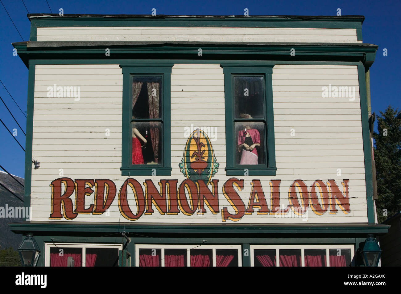 USA, ALASKA, Southeast Alaska, SKAGWAY: Red Onion Saloon / Old Red ...