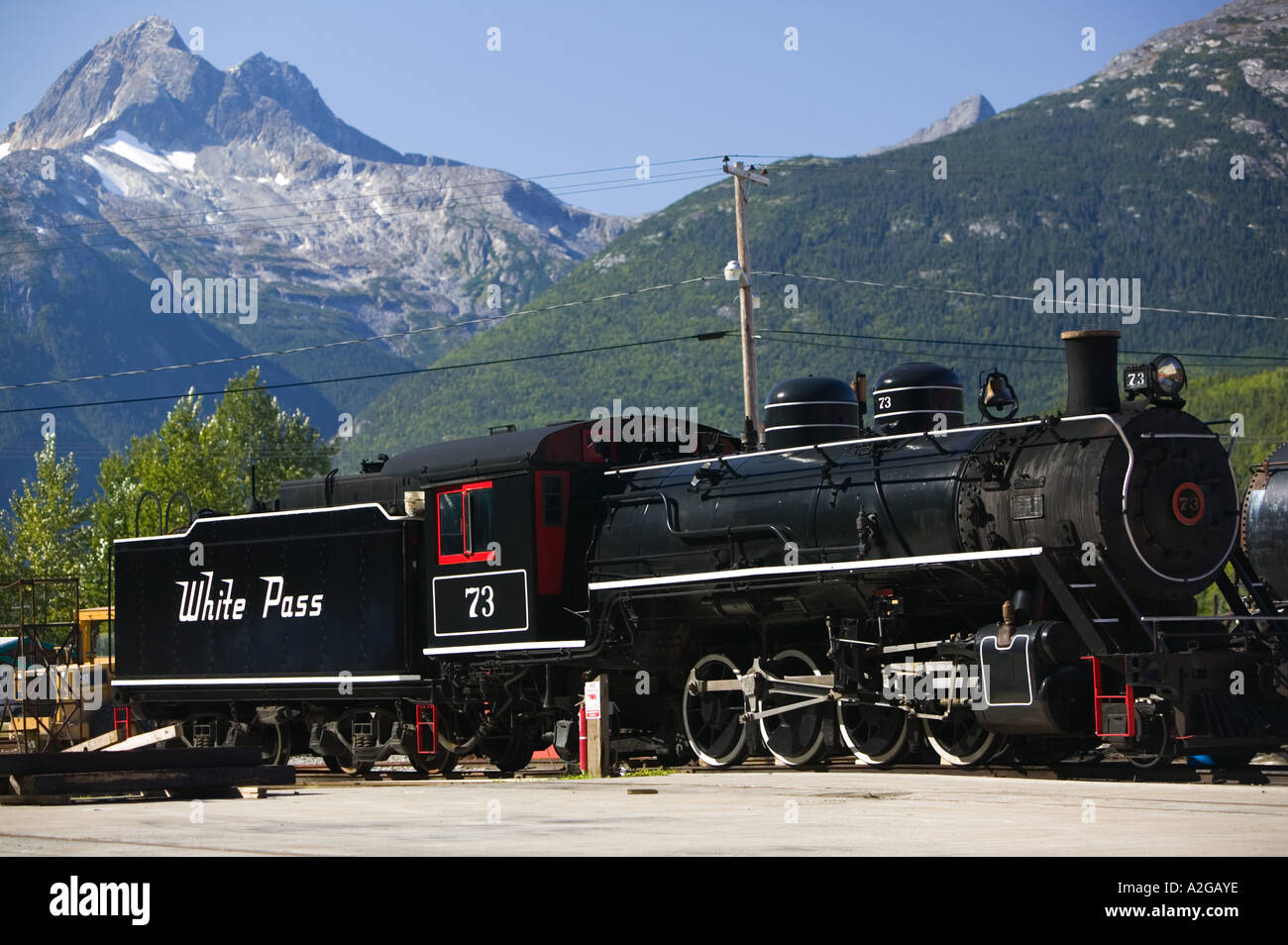 USA, ALASKA, Southeast Alaska, SKAGWAY: White Pass & Yukon Route Scenic ...