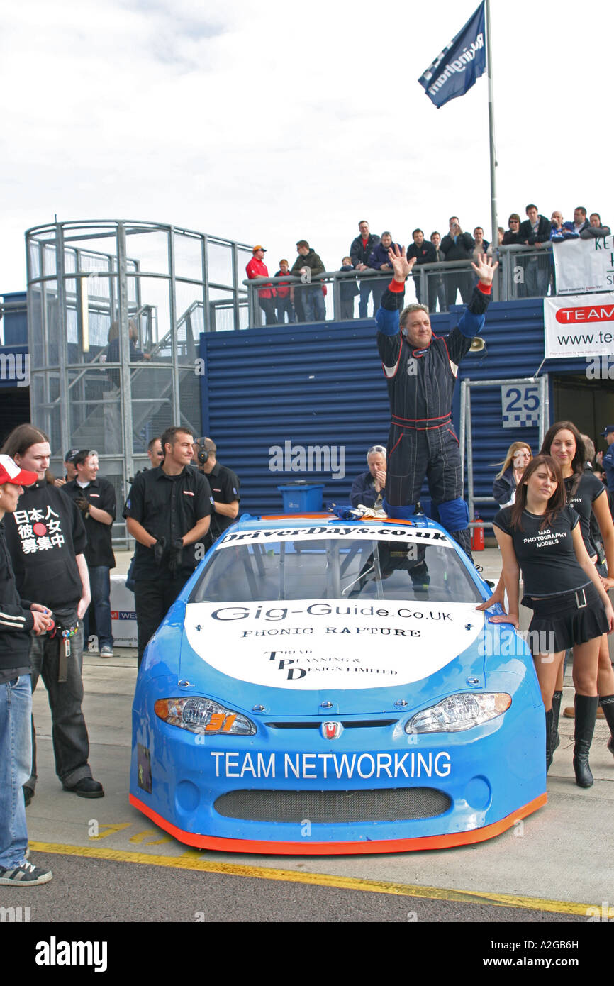 Driver introduction before start of race Stock Photo - Alamy
