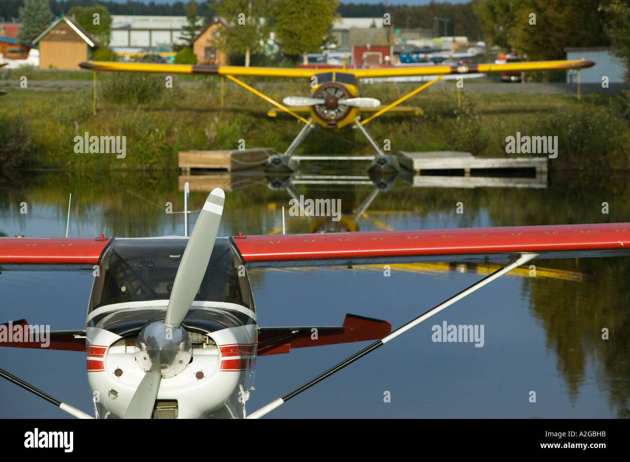 USA, ALASKA, ANCHORAGE: Lake Hood Air Harbor World's Busiest Float ...
