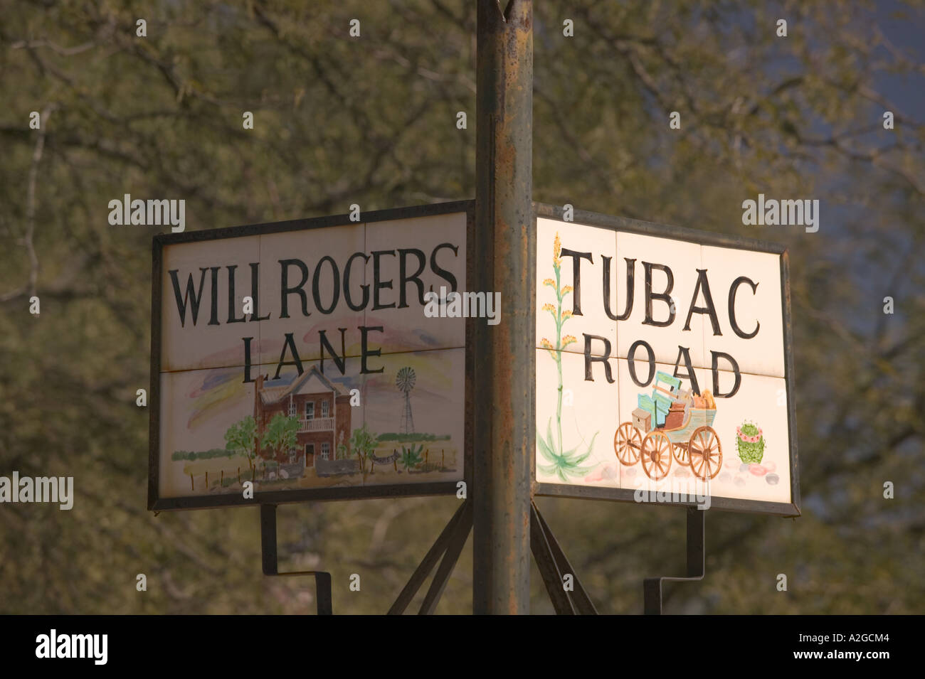 USA, Arizona, Tubac: South Arizona's Premier Craft Town Sign for Tubac ...