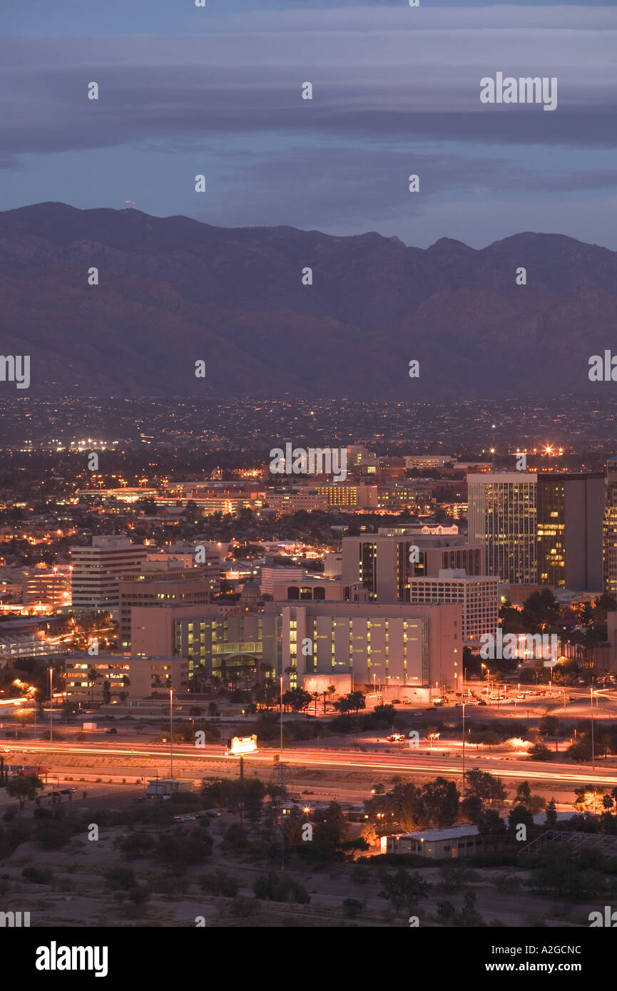 City tucson arizona skyline dusk hi-res stock photography and images ...