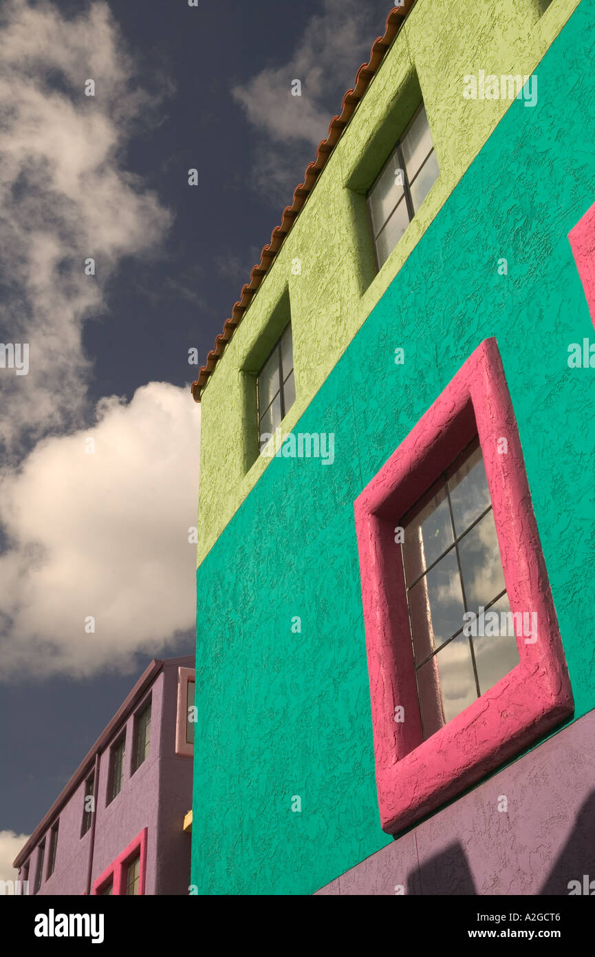 USA, Arizona, Tucson: Downtown: La Placita Complex Colorful Building ...