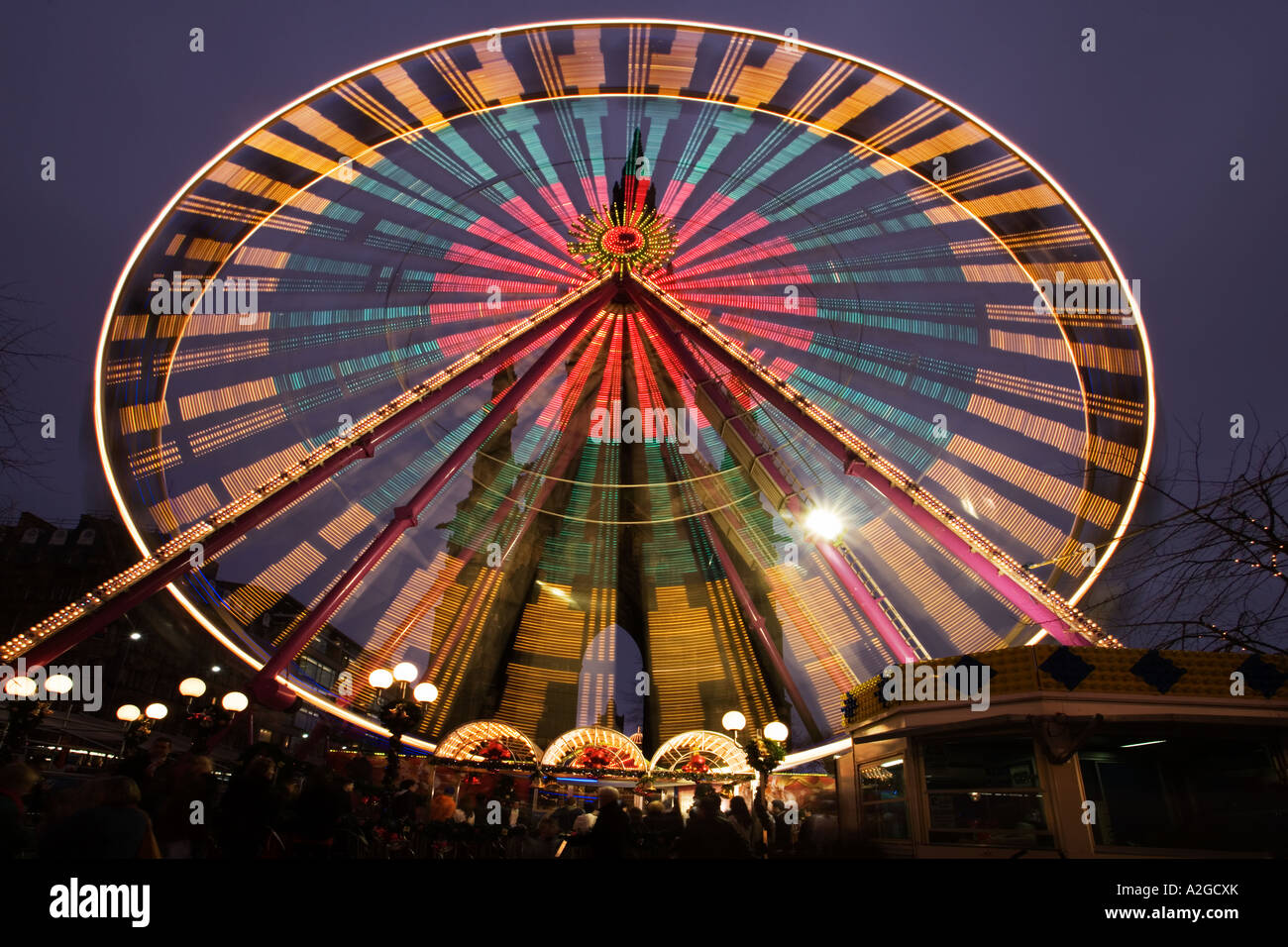 Spinning ferris wheel Edinburgh, Scotland Stock Photo - Alamy