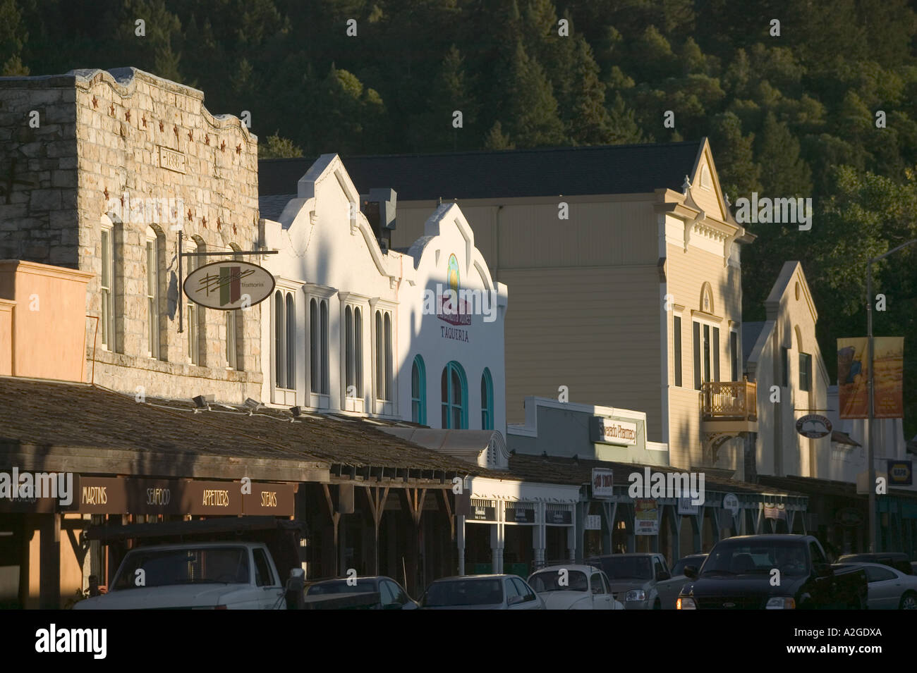 Usa calistoga california downtown calistoga hi-res stock photography ...