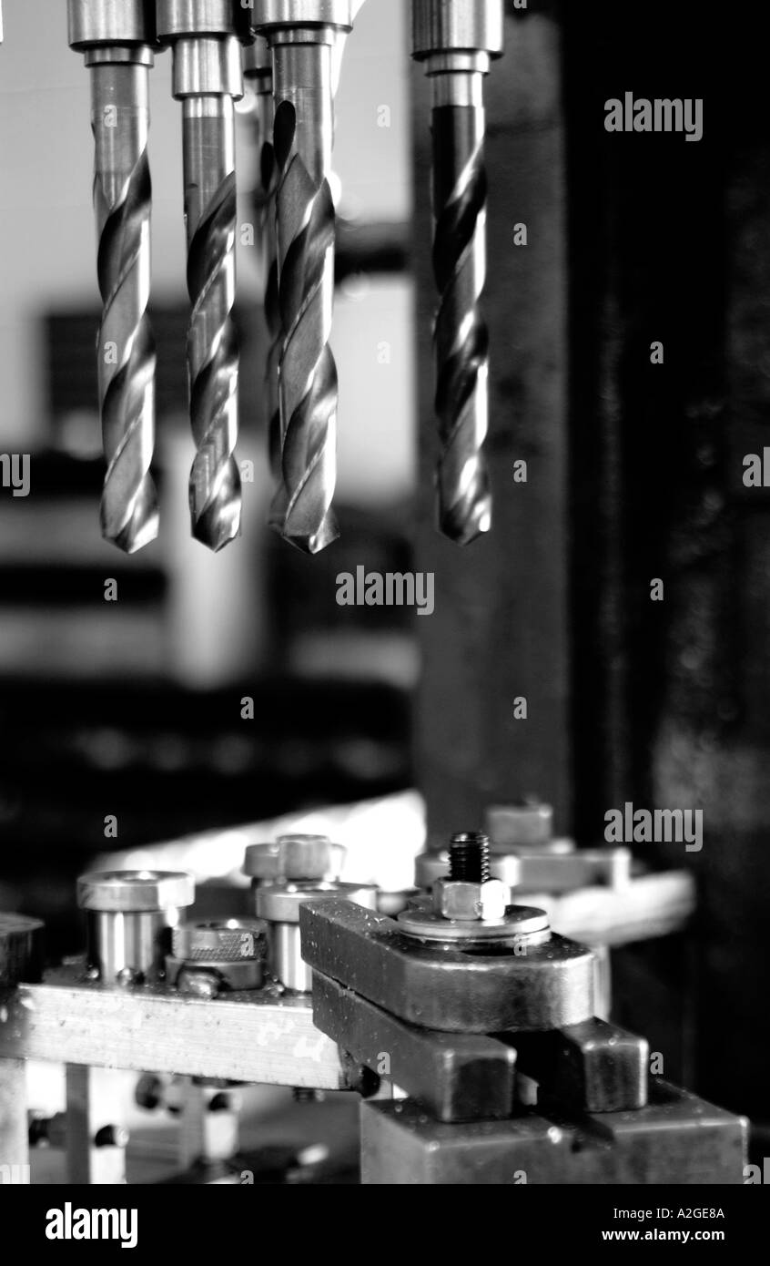 Drill press machine Black and White Stock Photos & Images - Alamy