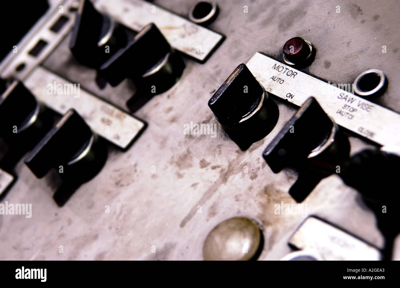Detail of industrial control panel Stock Photo - Alamy
