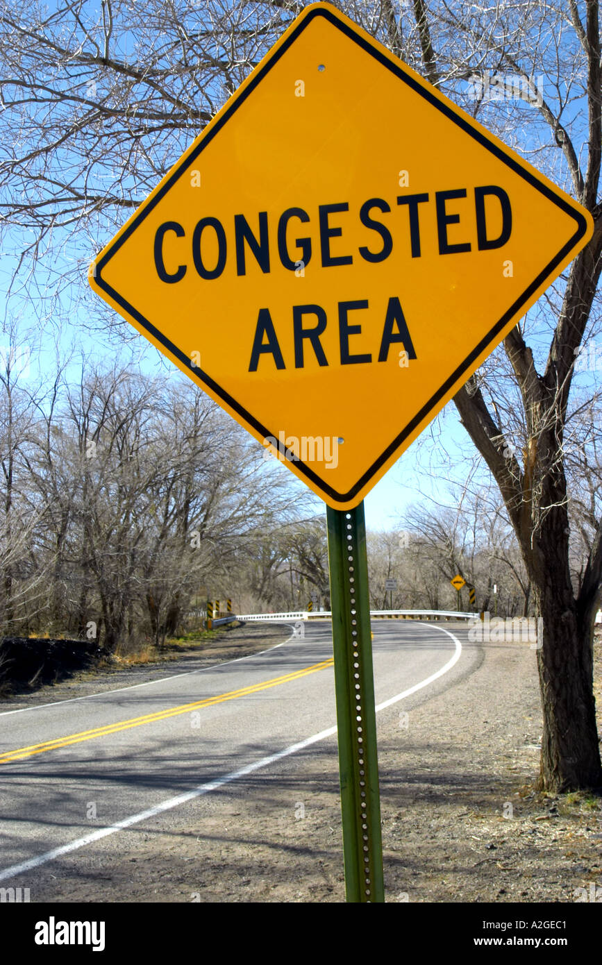 Congested area sign hi-res stock photography and images - Alamy