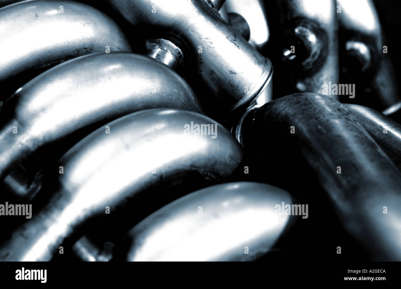 Metal pipe products in manufacturing plant Stock Photo - Alamy
