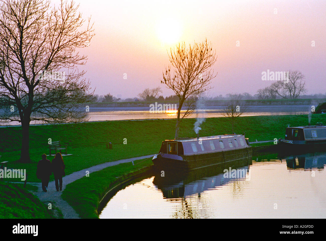 Grand Union Canal - Tring Reservoirs - Buckinghamshire Stock Photo - Alamy