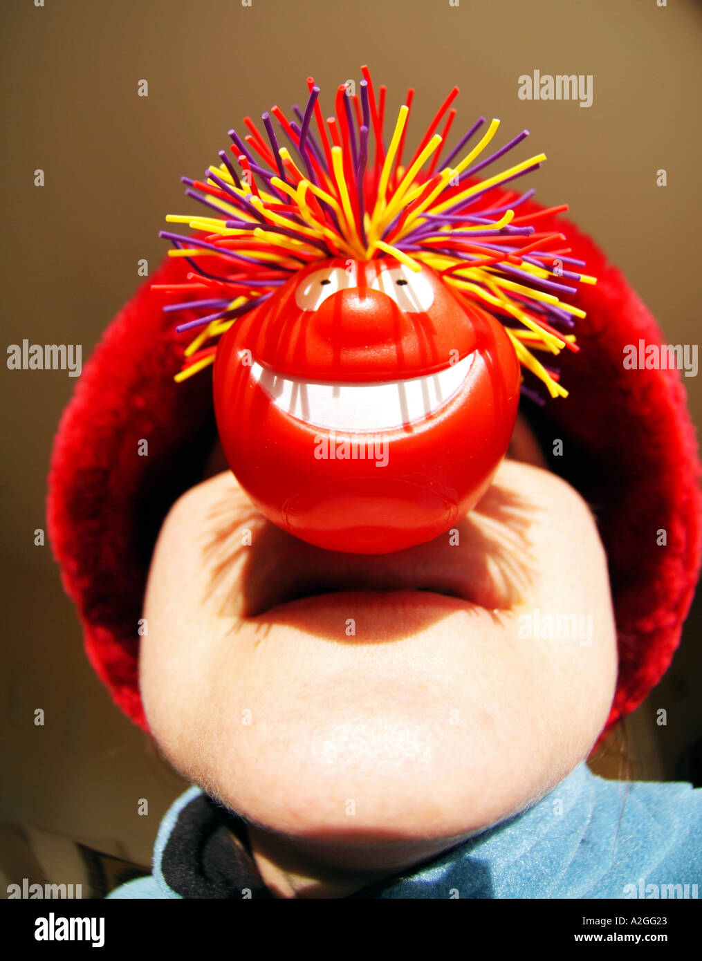 red nose face Stock Photo - Alamy