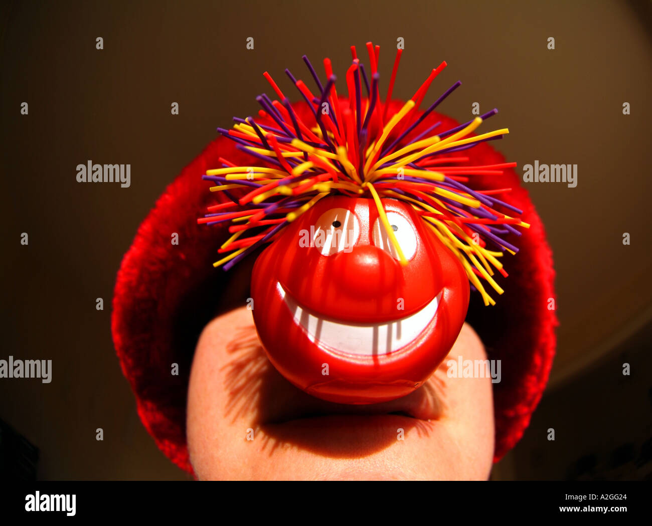 red nose face Stock Photo - Alamy