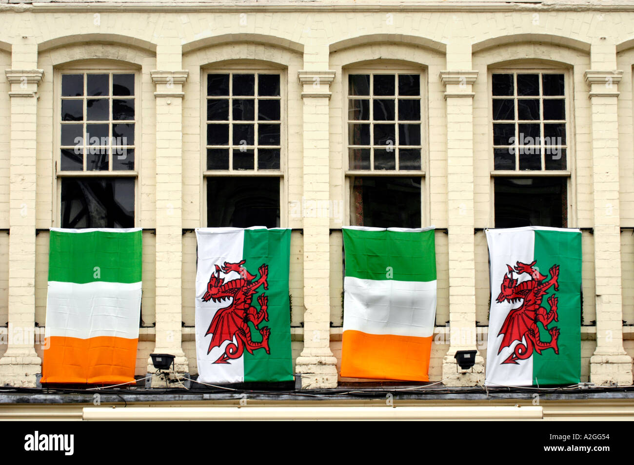Ireland pride flags in window hi-res stock photography and images - Alamy