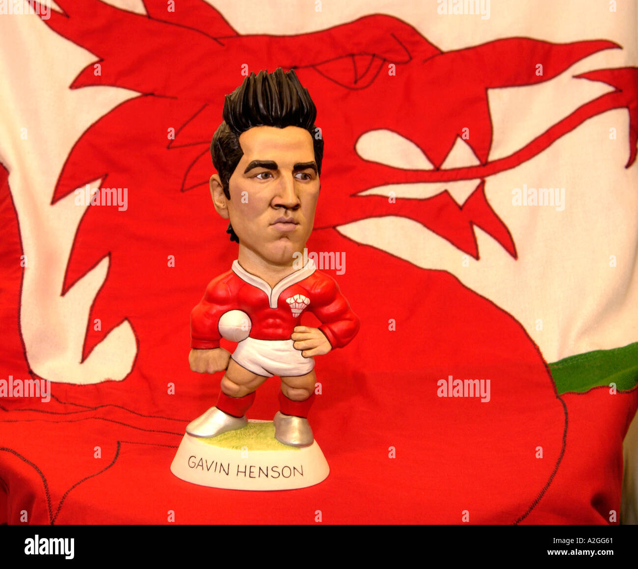 Grogg of Welsh rugby player Gavin Henson at The World of Groggs ...
