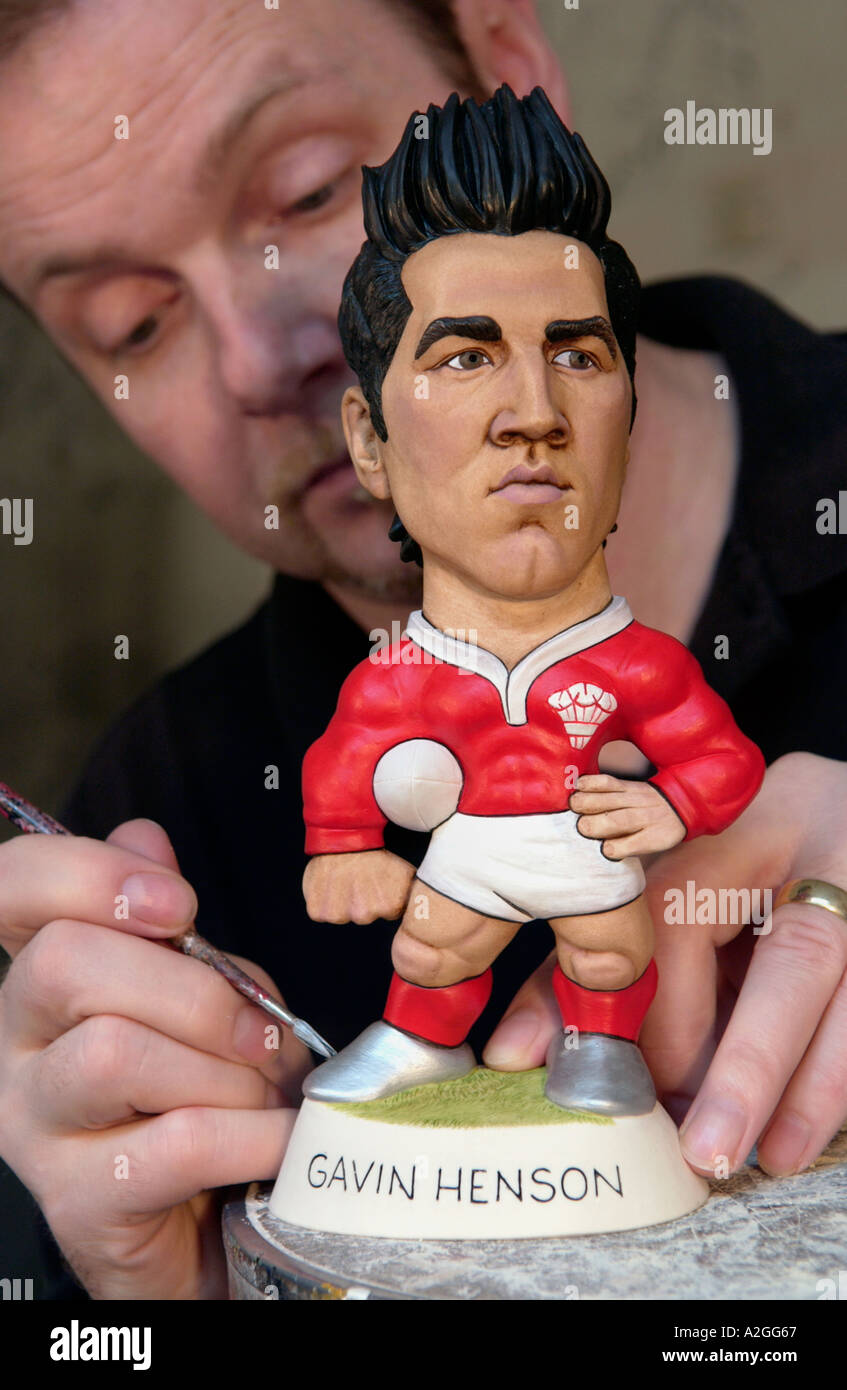 Richard Hughes of The World of Groggs Pontypridd putting the finishing ...