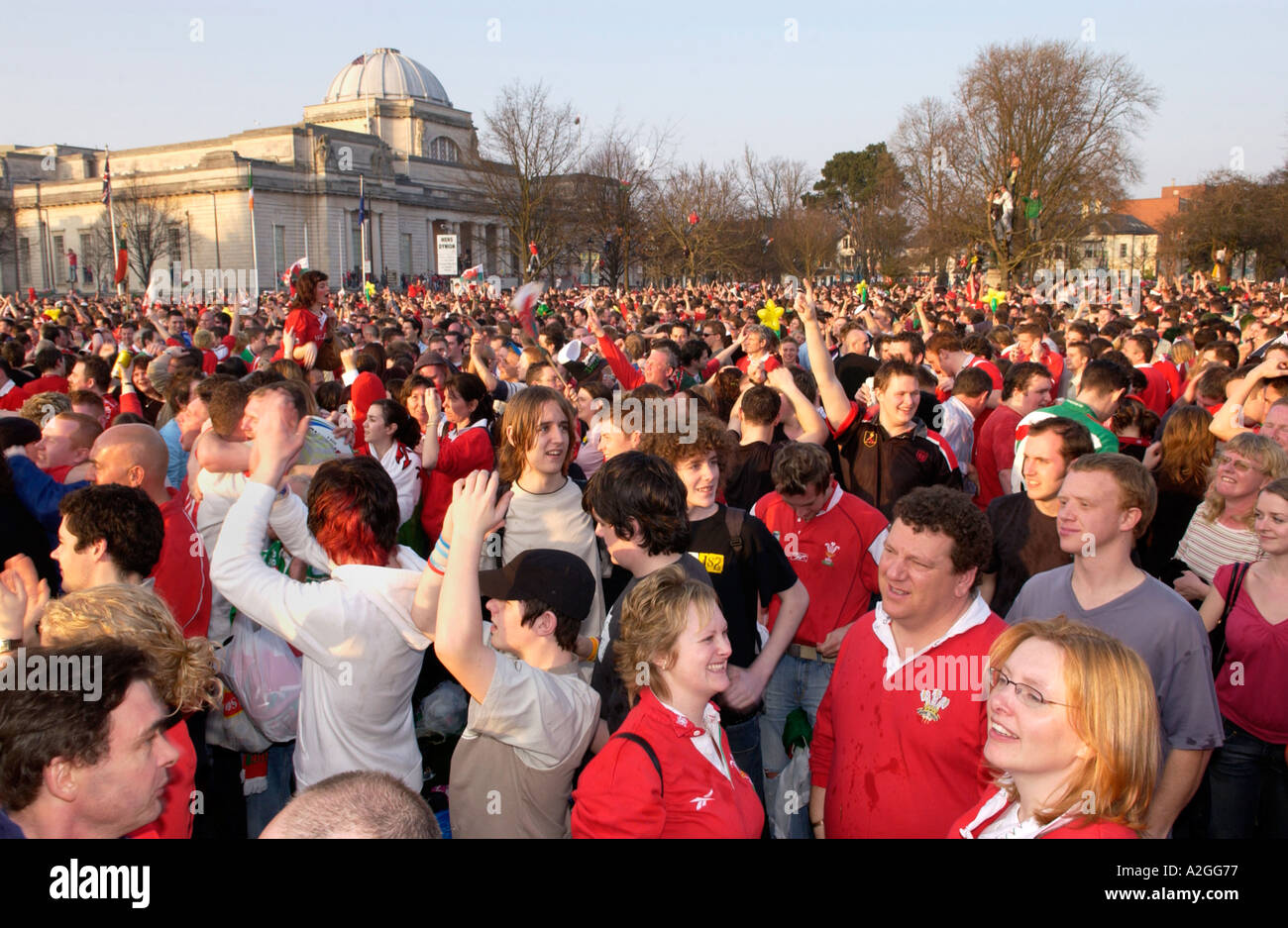 Female lady welsh rugby supporters hi-res stock photography and images ...