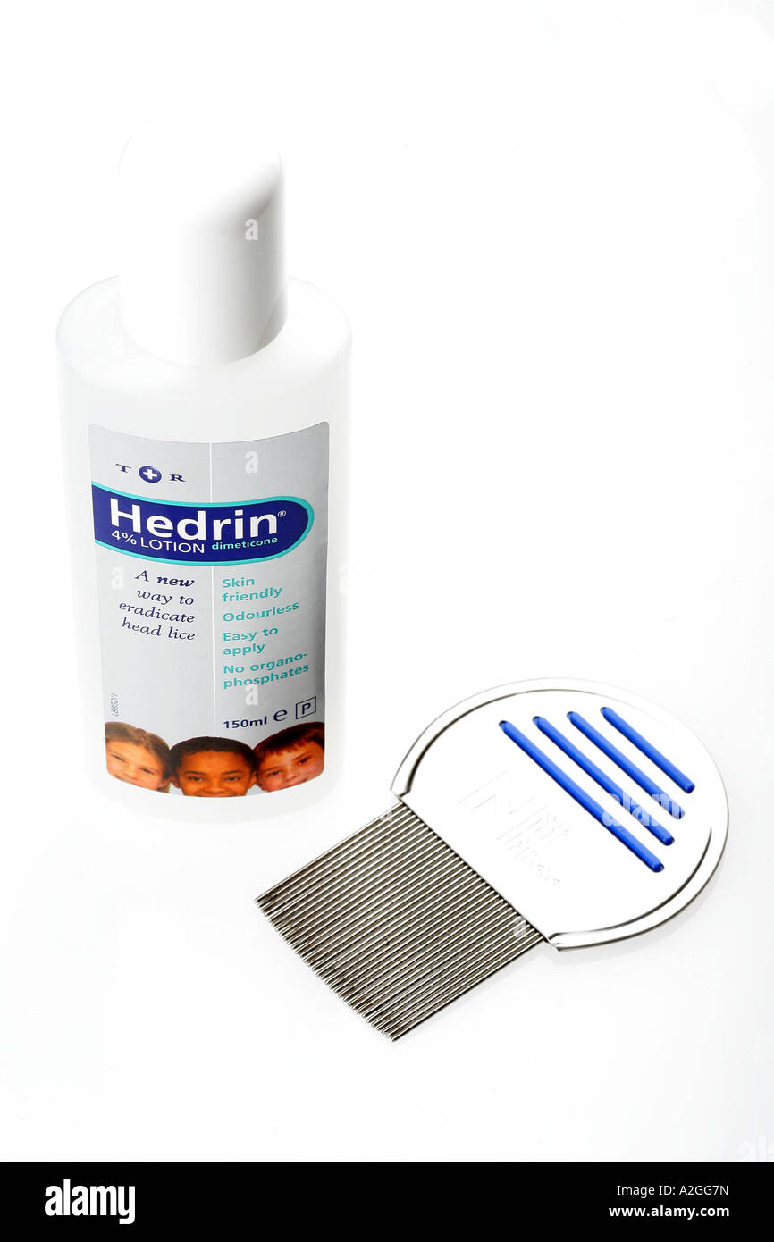 Hedrin head lice treatment hi-res stock photography and images - Alamy