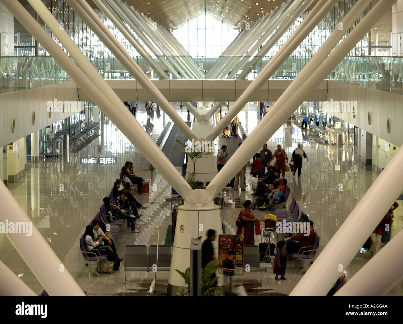 KUALA LUMPUR INTERNATIONAL AIRPORT KLIA MALAYSIA WAITING AREA FOR ...