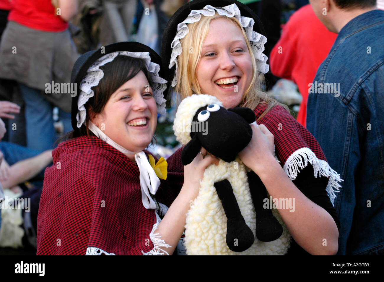 Welsh women rugby fans on street in Cardiff city centre celebrating ...