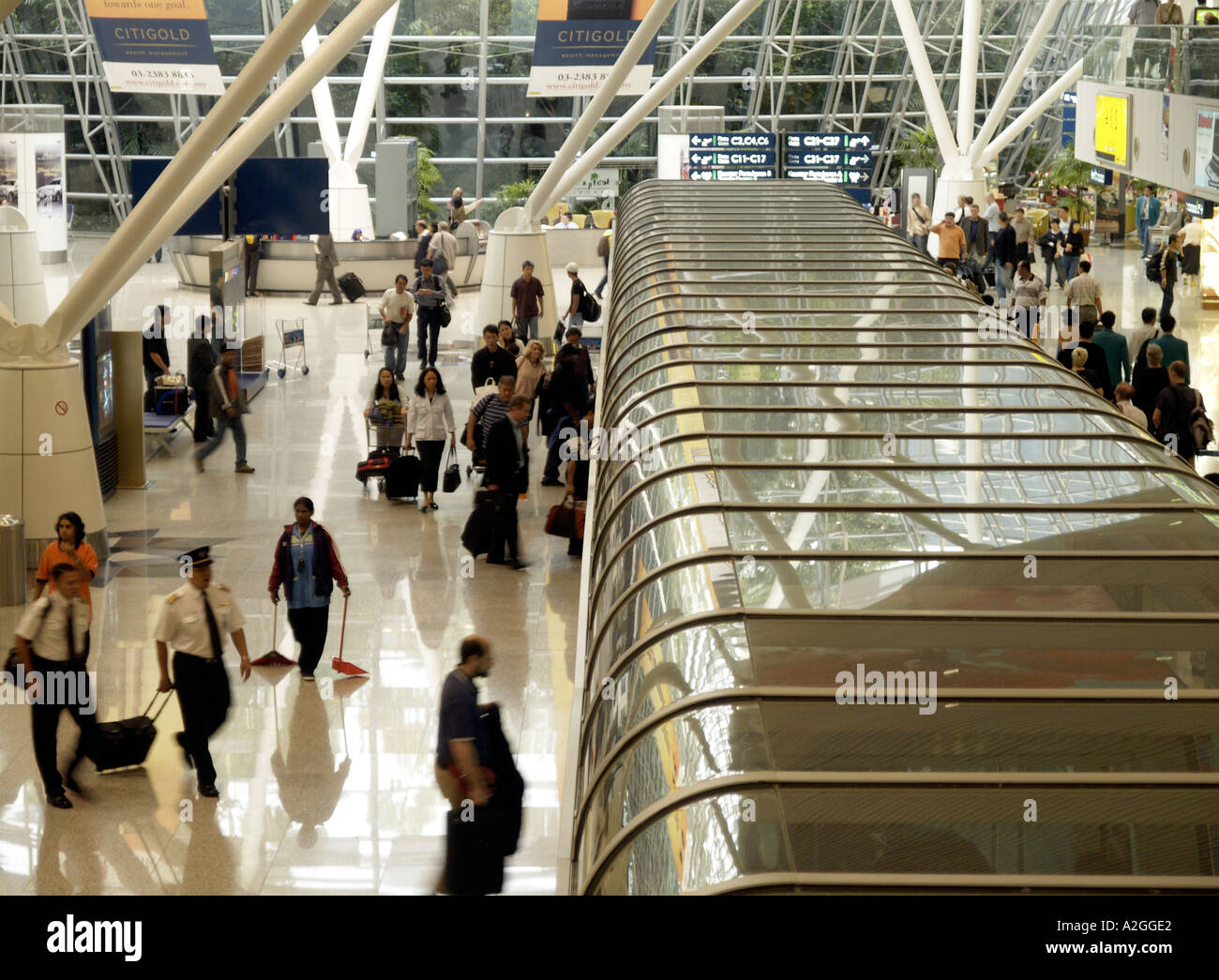 KUALA LUMPUR INTERNATIONAL AIRPORT KLIA MALAYSIA DEPARTURE HALL FOR ...