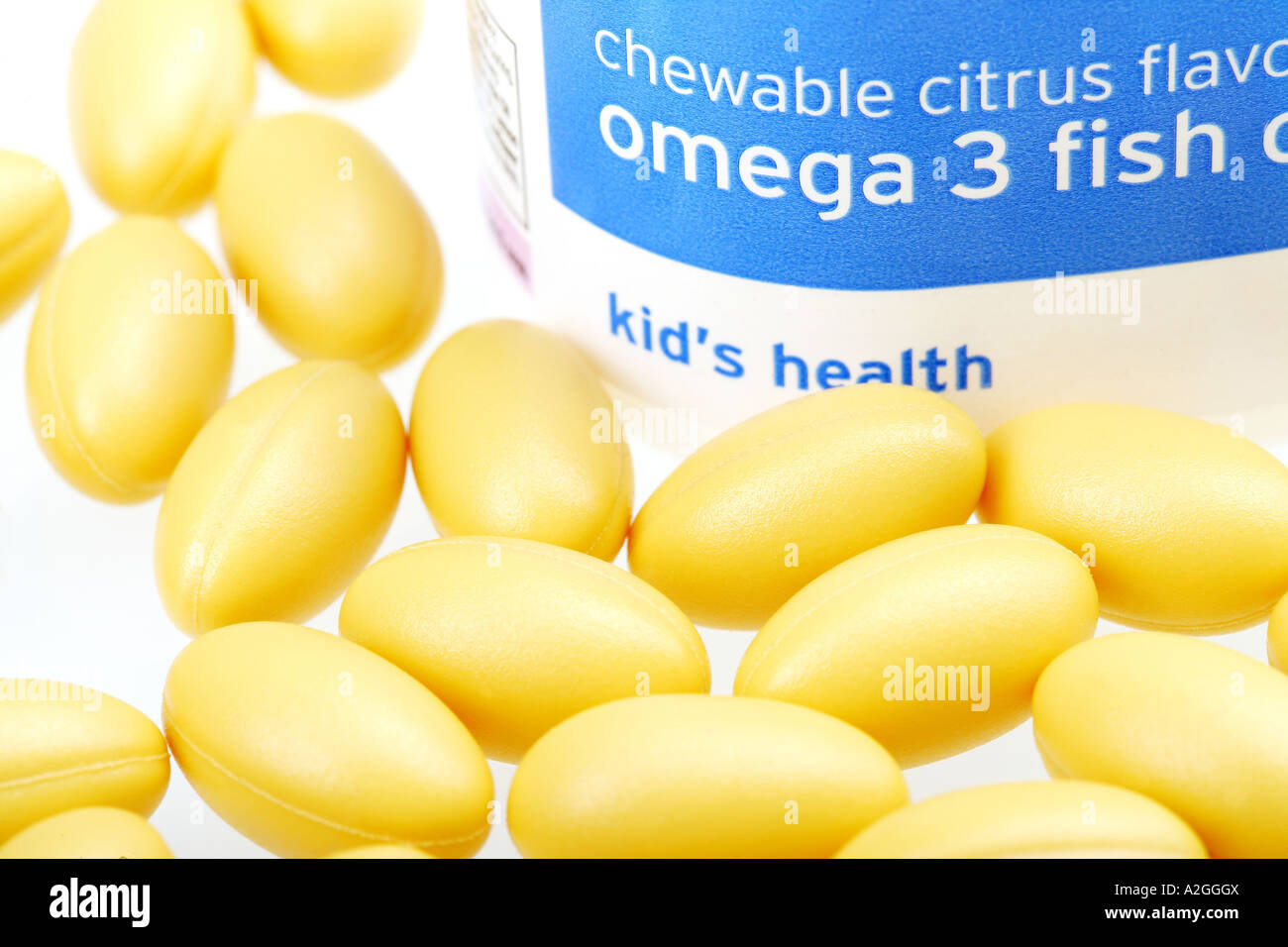 Omega 3 Fish Oil Capsules Stock Photo - Alamy