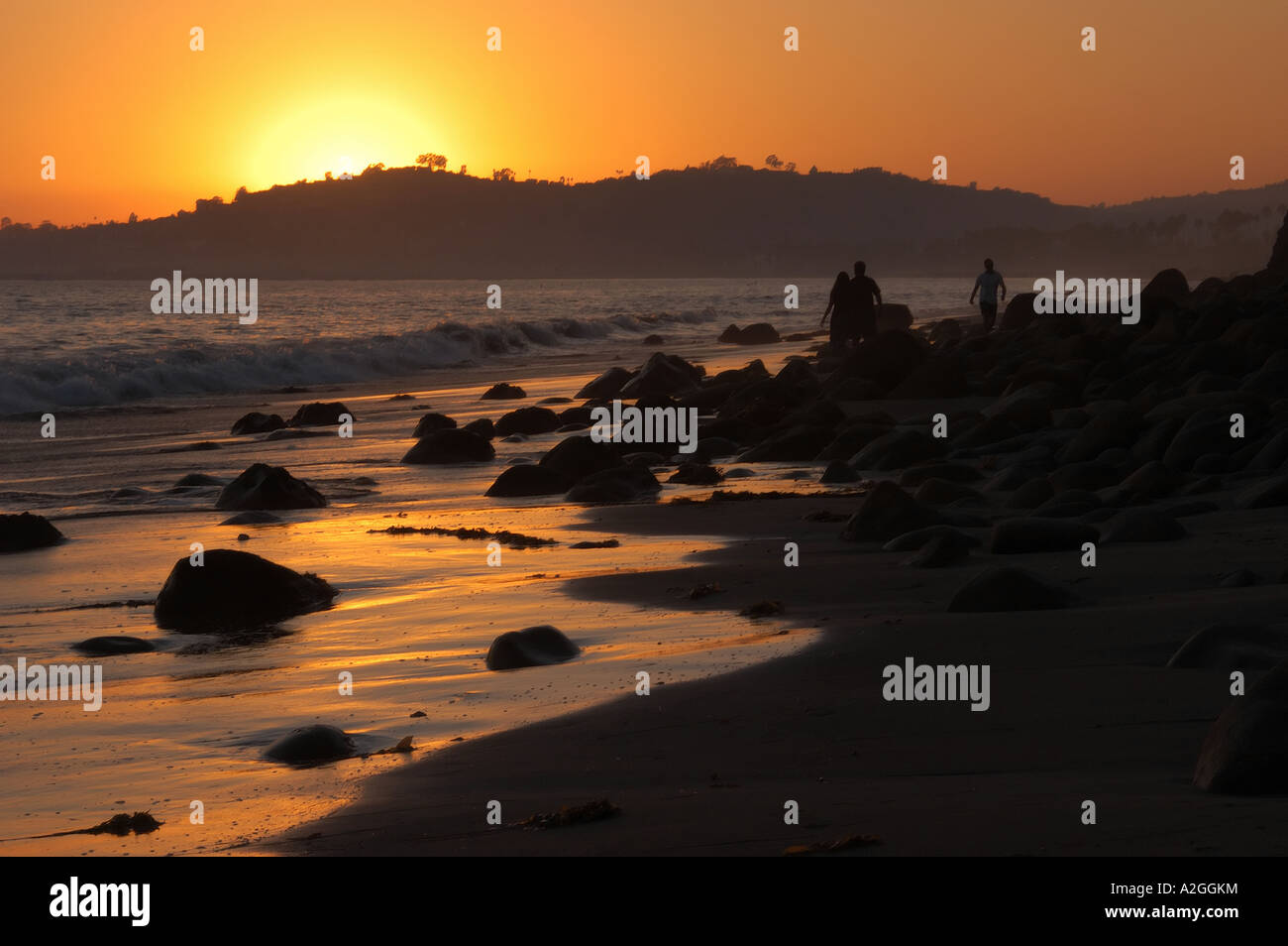 Santa Barbara Sunset Stock Photo - Alamy