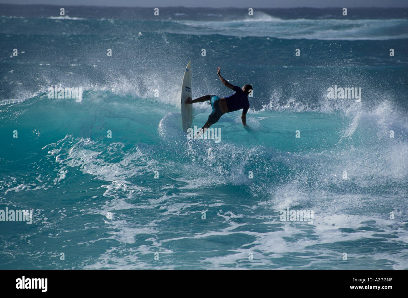 North America, USA, Hawaii, Oahu, surfer Stock Photo - Alamy