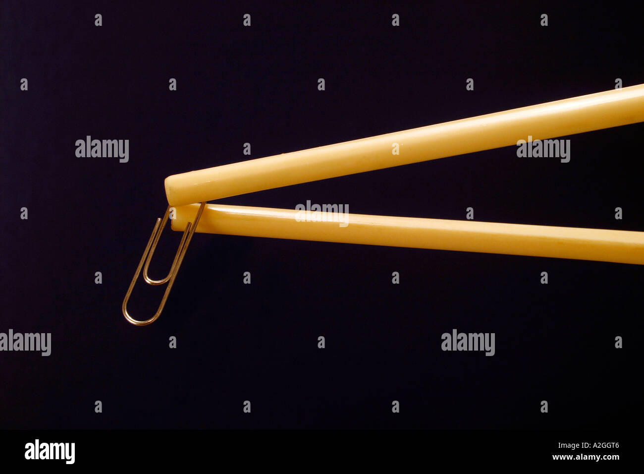 chop sticks and paper clip Stock Photo - Alamy