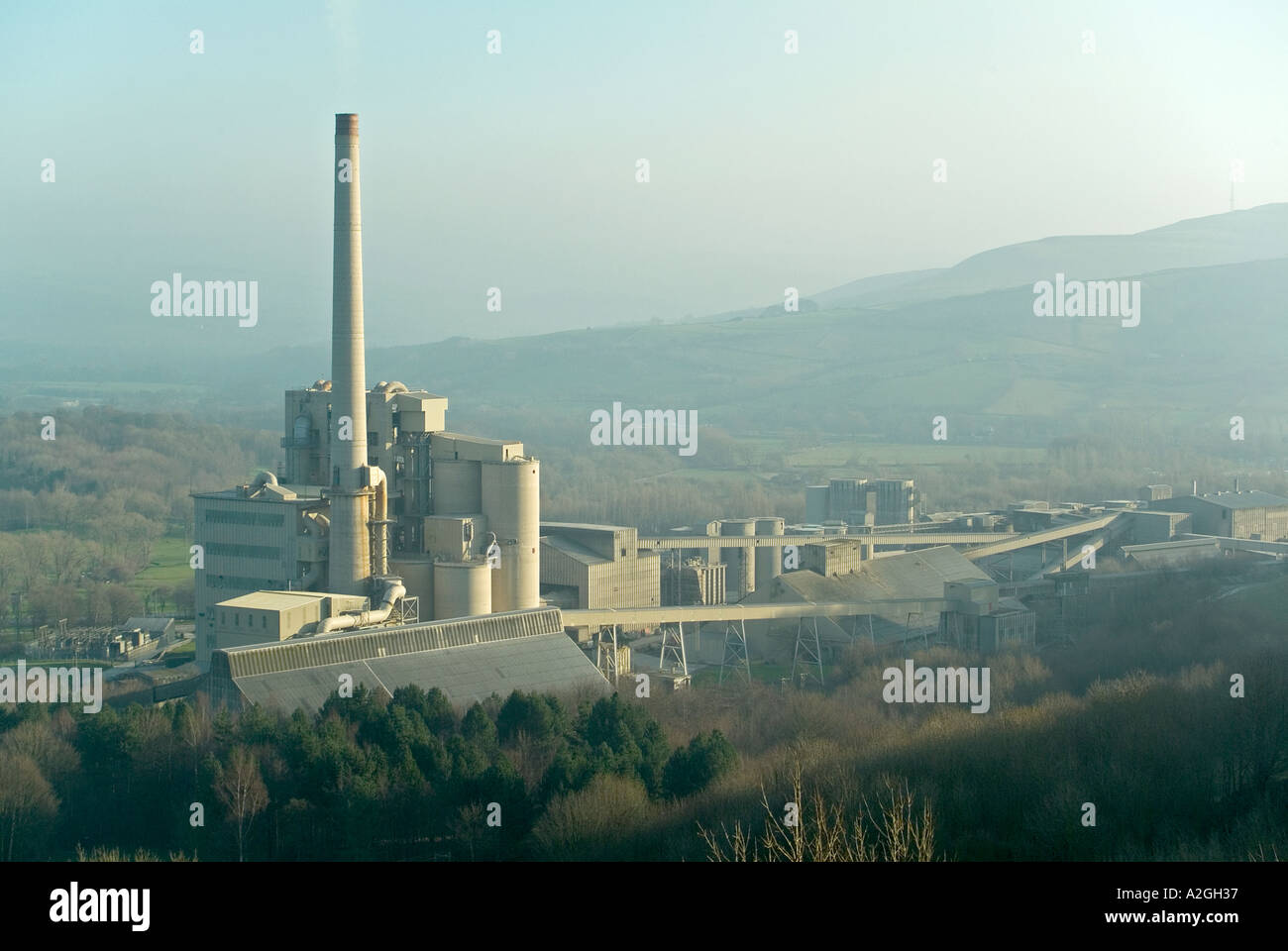Hope Cement Works Derbyshire Stock Photo - Alamy