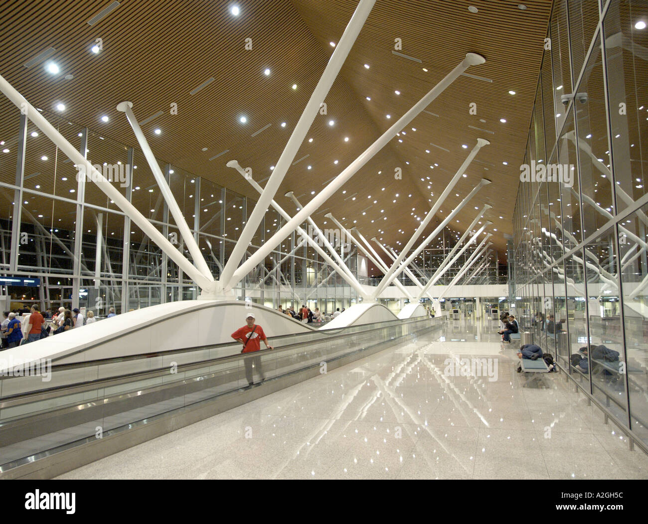 KUALA LUMPUR INTERNATIONAL AIRPORT KLIA MALAYSIA DEPARTURE GATE AREA ...
