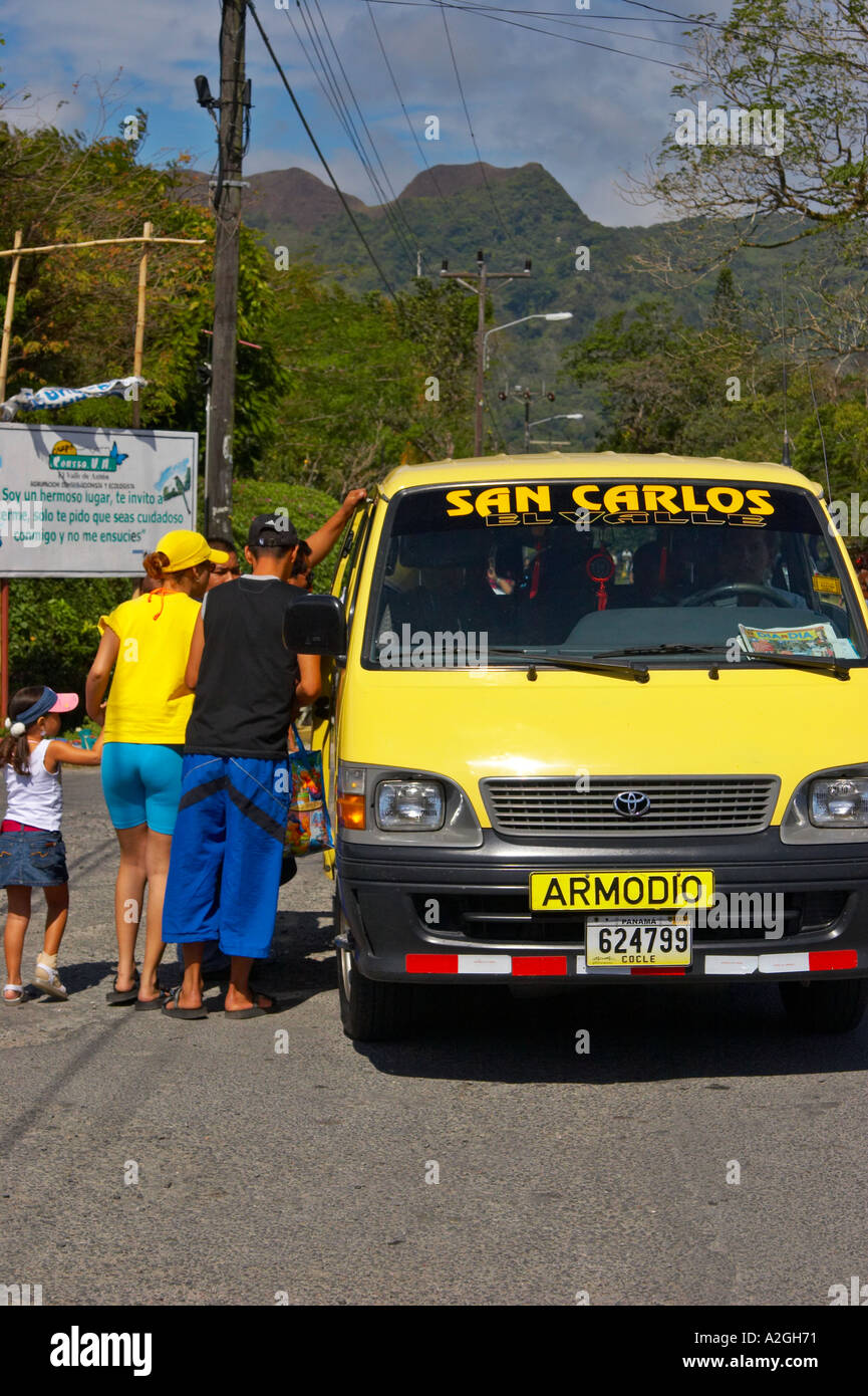 Internal Bus El Valle de Anton Stock Photo - Alamy