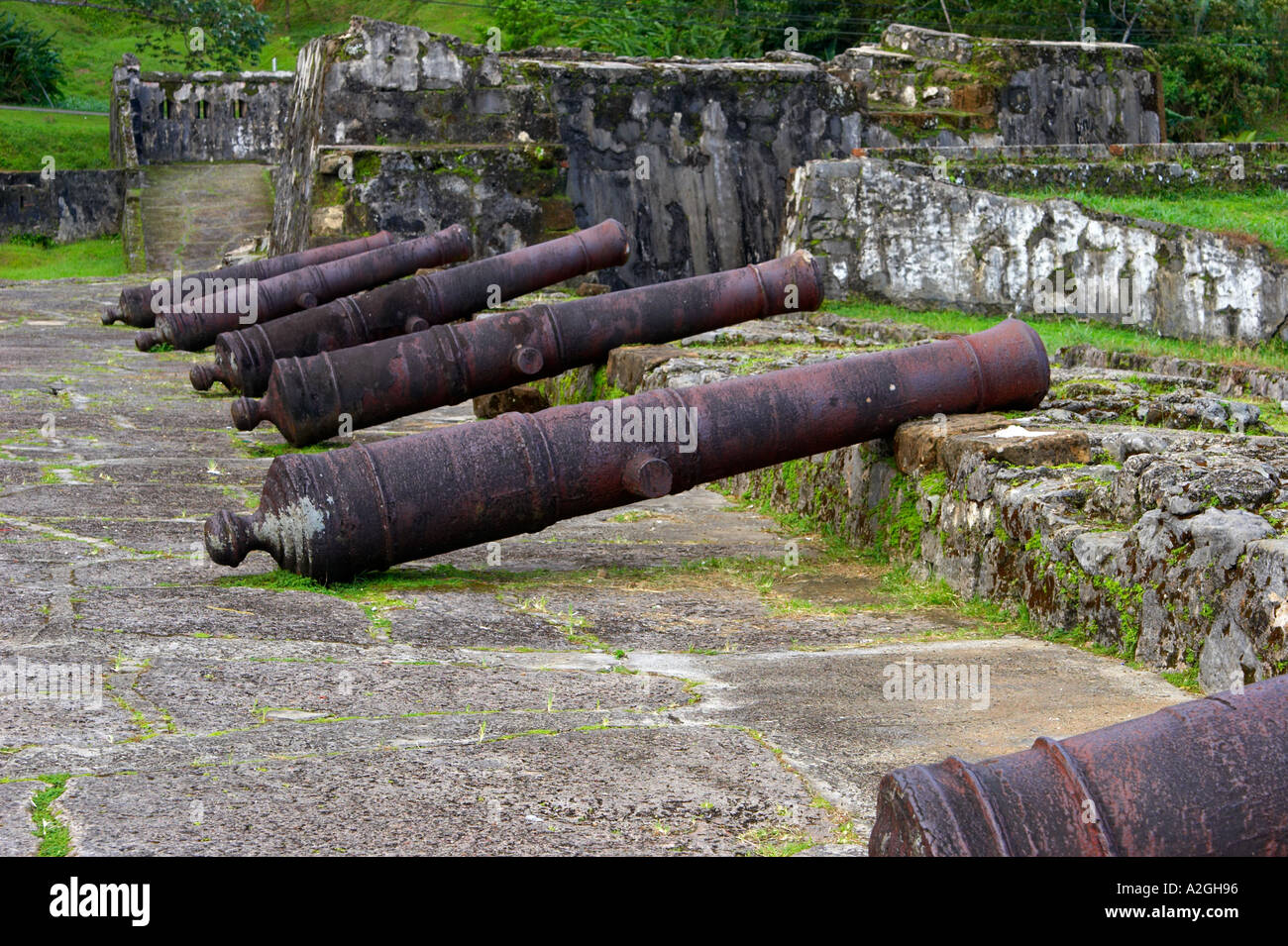 Panama portobello caribbean coast fort hi-res stock photography and ...