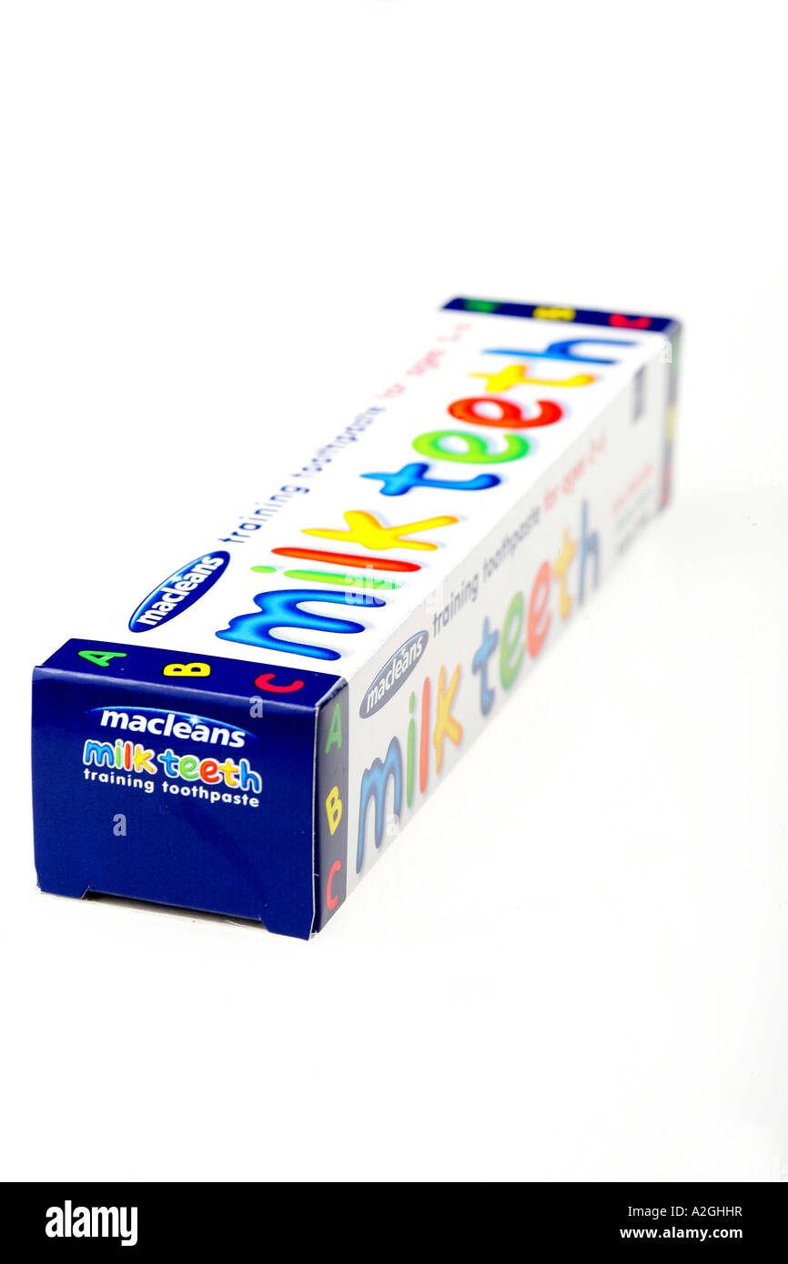 Toothpaste for children Cut Out Stock Images & Pictures - Alamy