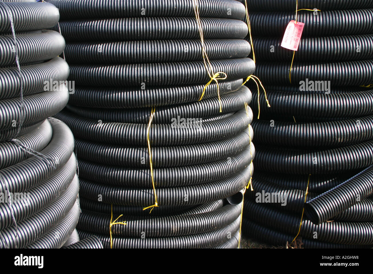 Rolls of Drainage Coil Stock Photo - Alamy
